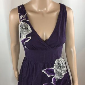 Anthropologie | Dresses | Anthropologie Lithe Purple Dress Sz O 0 ...